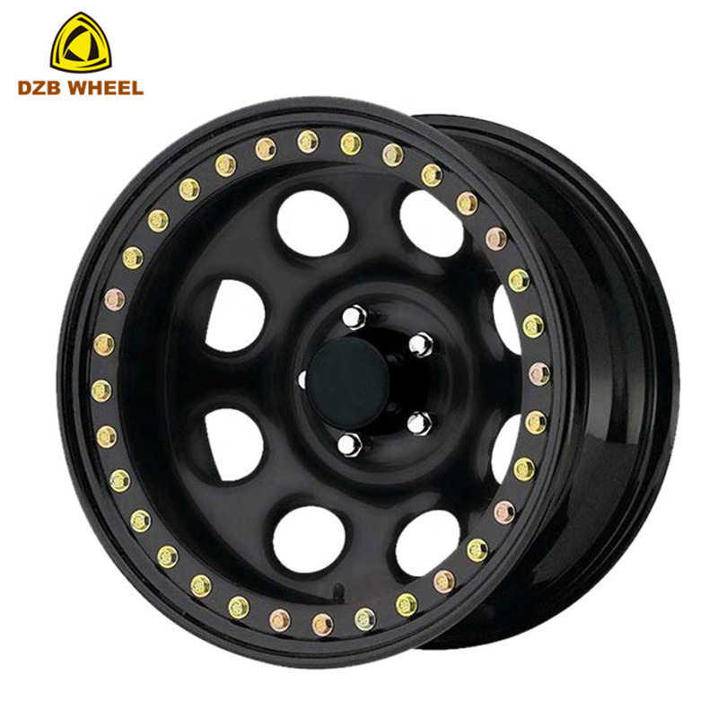 8 Factory Supply Fake Beadlock 15x8 Wheel 4x4 Soft Offroad Steel Rims ...
